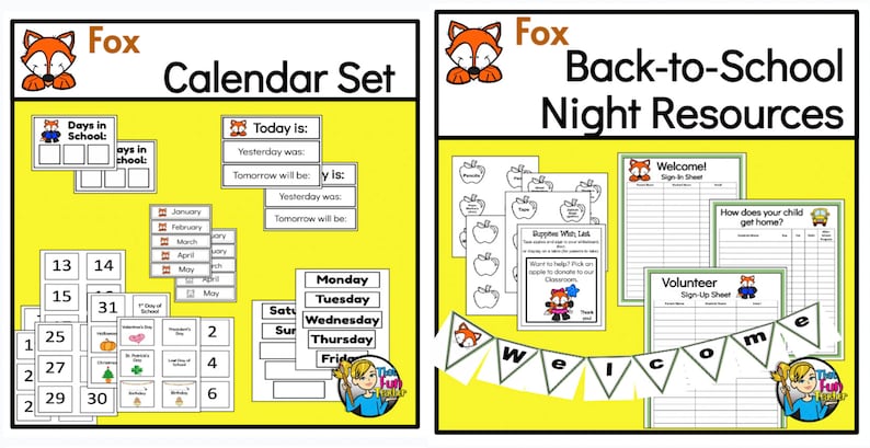 Fox Theme Classroom Decor & Resources - DIGITAL DOWNLOAD - Etsy
