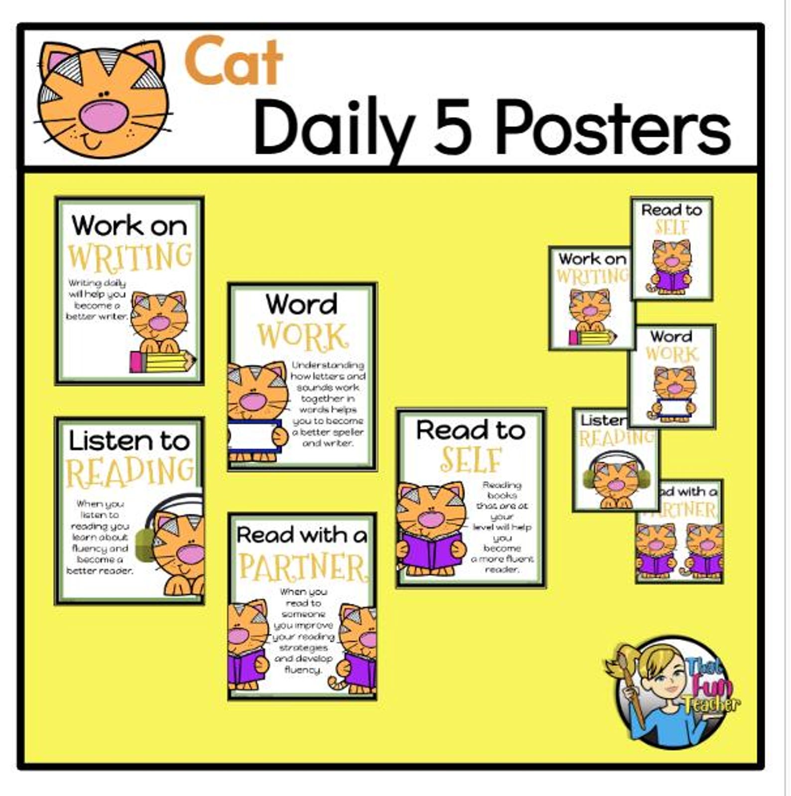Cat Theme Classroom Decor & Resources - DIGITAL DOWNLOAD - Etsy