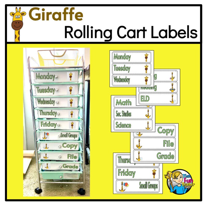 Giraffe Theme Classroom Decor & Resources - DIGITAL DOWNLOAD - Etsy