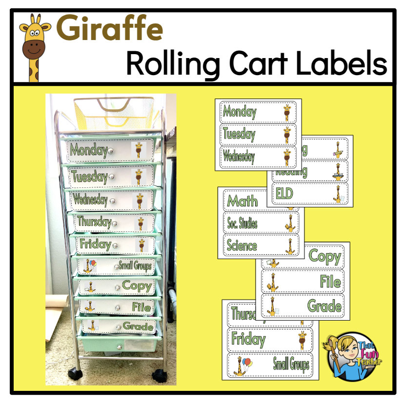 Giraffe Theme Classroom Decor & Resources DIGITAL DOWNLOAD - Etsy