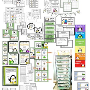 Penguin Theme Classroom Decor & Resources - DIGITAL DOWNLOAD - Etsy