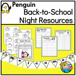 Penguin Theme Classroom Decor & Resources - DIGITAL DOWNLOAD - Etsy