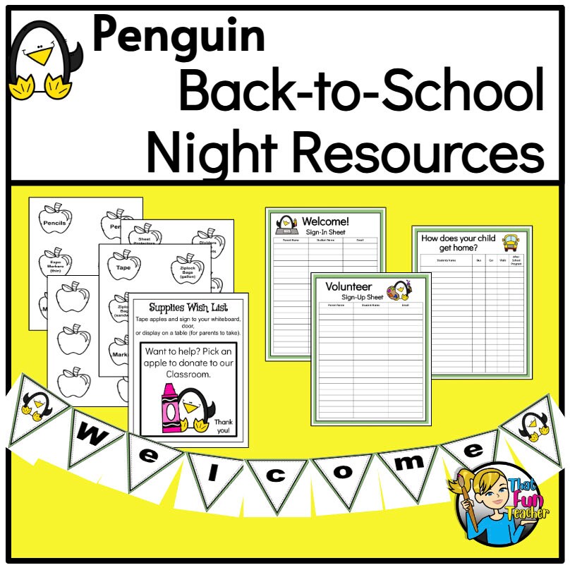 Penguin Theme Classroom Decor & Resources DIGITAL DOWNLOAD - Etsy