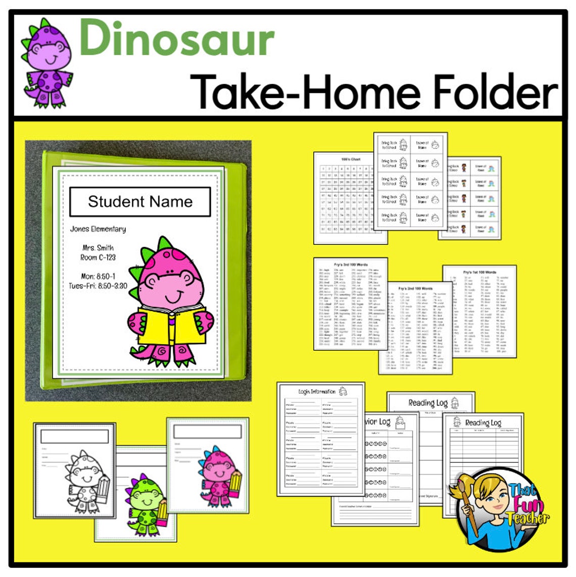 Dinosaur Theme Classroom Decor & Resources DIGITAL DOWNLOAD - Etsy
