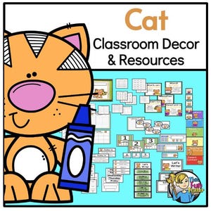 Cat Theme Classroom Decor & Resources - DIGITAL DOWNLOAD - Etsy