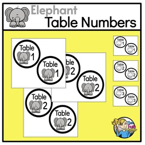 Elephant Theme Classroom Decor & Resources - DIGITAL DOWNLOAD - Etsy