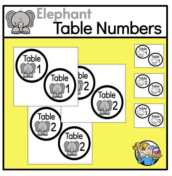 Elephant Theme Classroom Decor & Resources - DIGITAL DOWNLOAD - Etsy