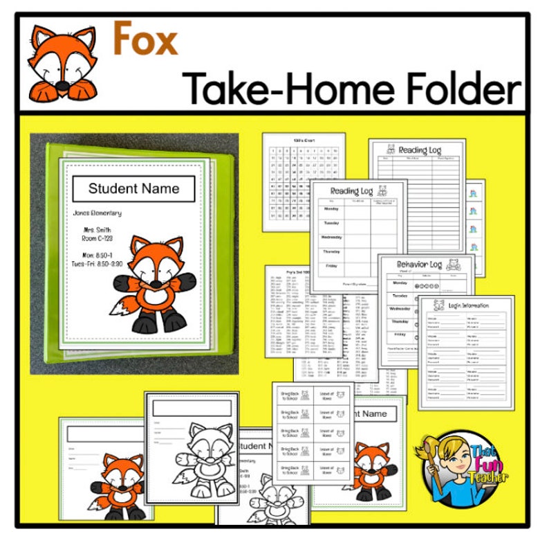 Fox Theme Classroom Decor & Resources - DIGITAL DOWNLOAD - Etsy