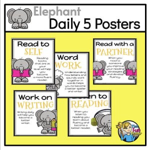 Elephant Theme Classroom Decor & Resources - DIGITAL DOWNLOAD - Etsy