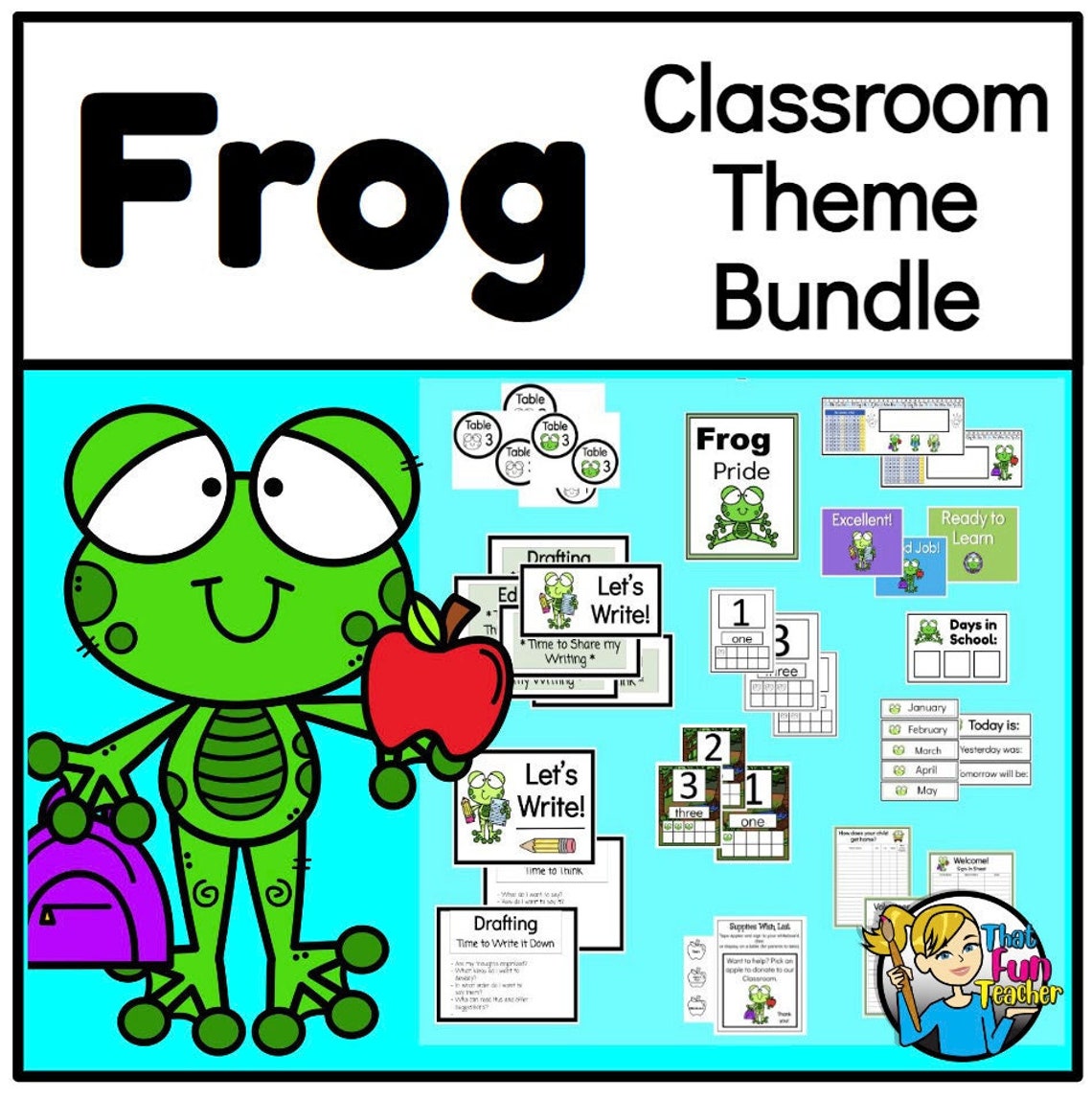 Frog Theme Classroom Decor & Resources - DIGITAL DOWNLOAD - Etsy