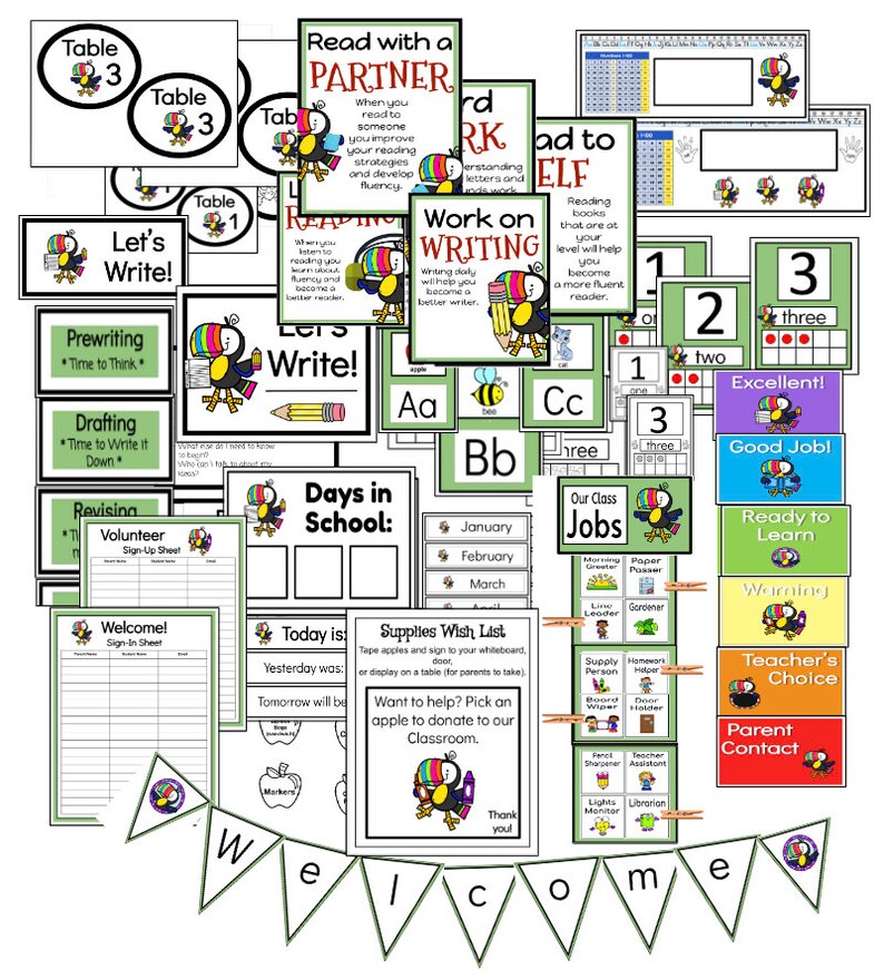 Toucan Theme Classroom Decor & Resources - DIGITAL DOWNLOAD - Etsy