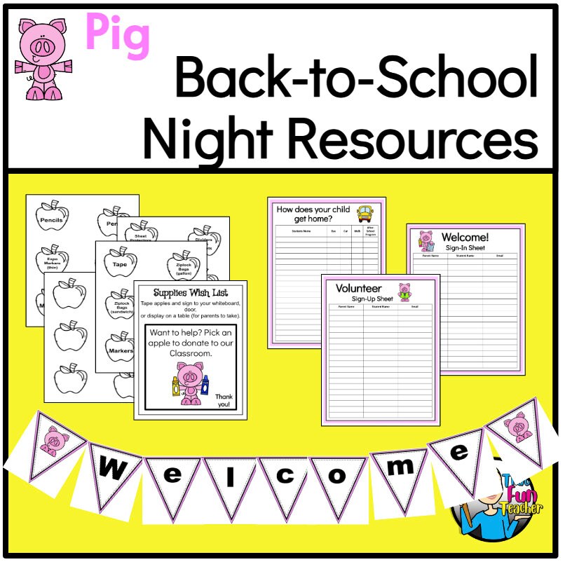 Pig Theme Classroom Decor & Resources - DIGITAL DOWNLOAD - Etsy