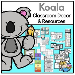 Koala Theme Classroom Decor & Resources - DIGITAL DOWNLOAD - Etsy