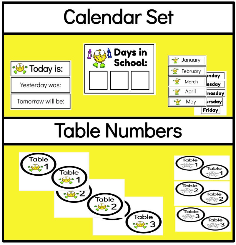 Lemon Theme Classroom Decor And Resources Digital Download Etsy