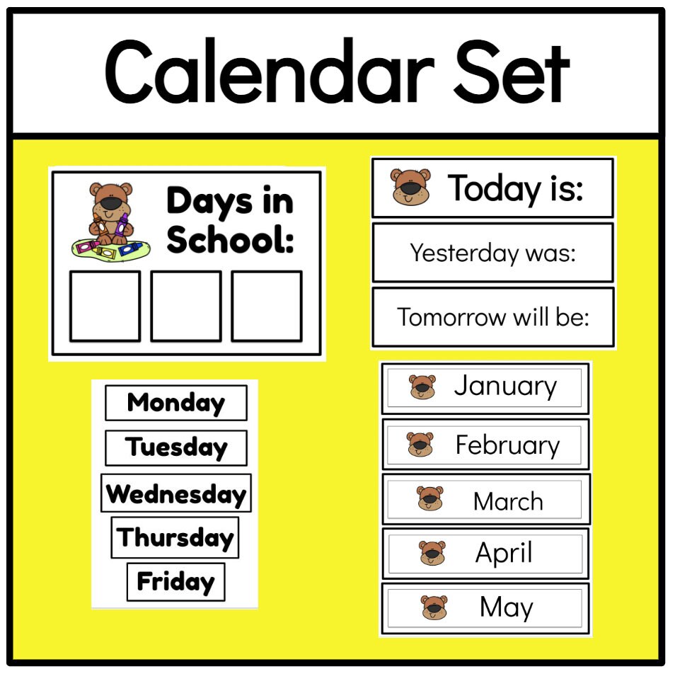 Bear Theme Classroom Decor & Resources DIGITAL DOWNLOAD - Etsy