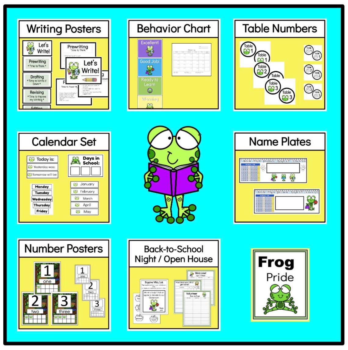 Frog Theme Classroom Decor & Resources - DIGITAL DOWNLOAD - Etsy
