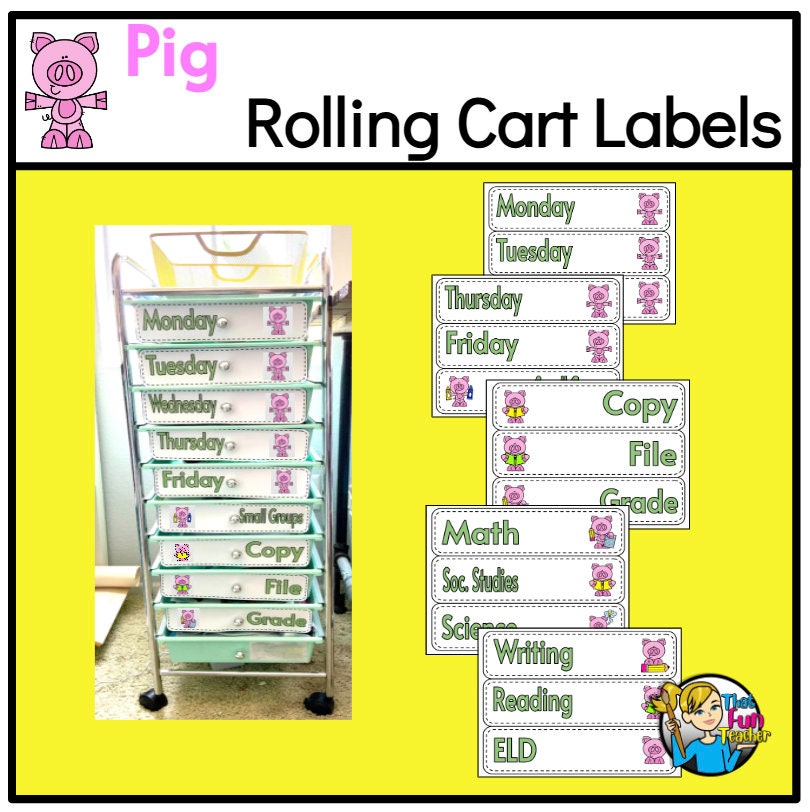 Pig Theme Classroom Decor & Resources - DIGITAL DOWNLOAD - Etsy