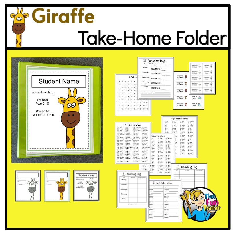 Giraffe Theme Classroom Decor & Resources DIGITAL DOWNLOAD - Etsy