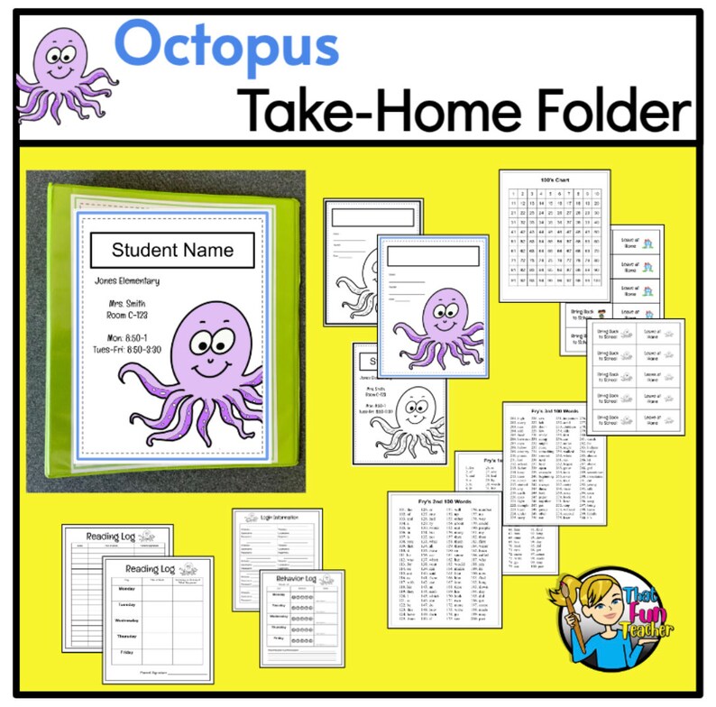 Octopus Theme Classroom Decor & Resources - DIGITAL DOWNLOAD - Etsy