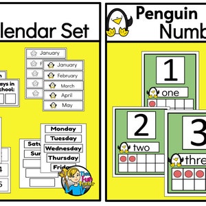 Penguin Theme Classroom Decor & Resources - DIGITAL DOWNLOAD - Etsy