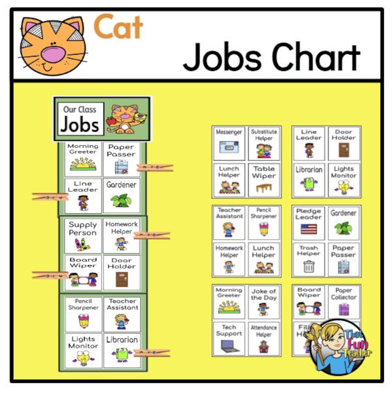 Cat Theme Classroom Decor & Resources - DIGITAL DOWNLOAD - Etsy