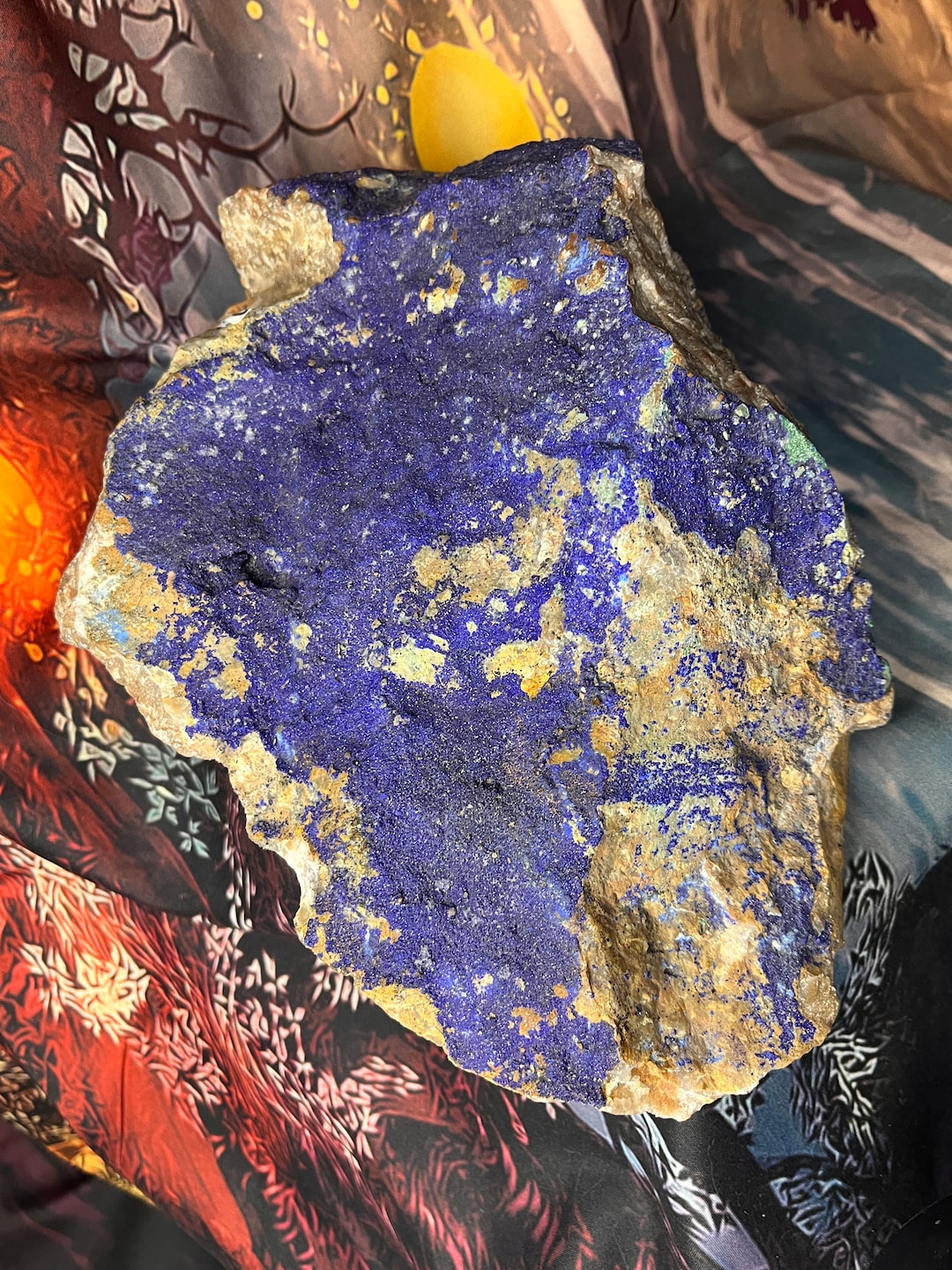 XXL Raw Azurite Specimen Raw Crystal With Malachite Inclusions ...