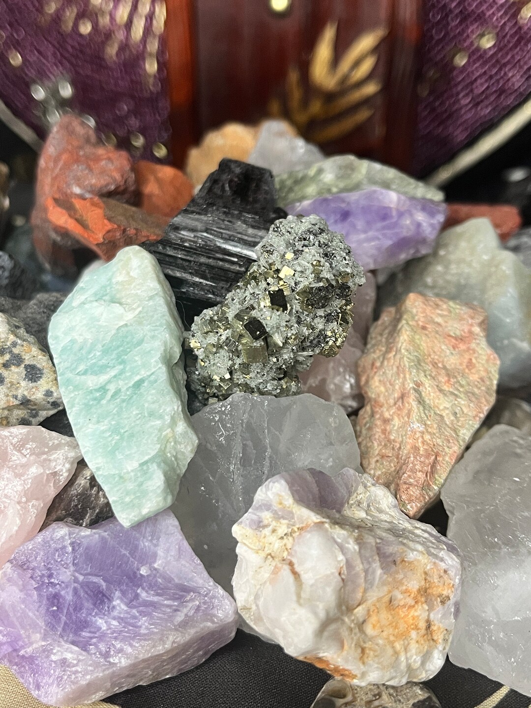 150g Mixed Raw Rough Crystal Gemstones Intuitive Pick - Etsy