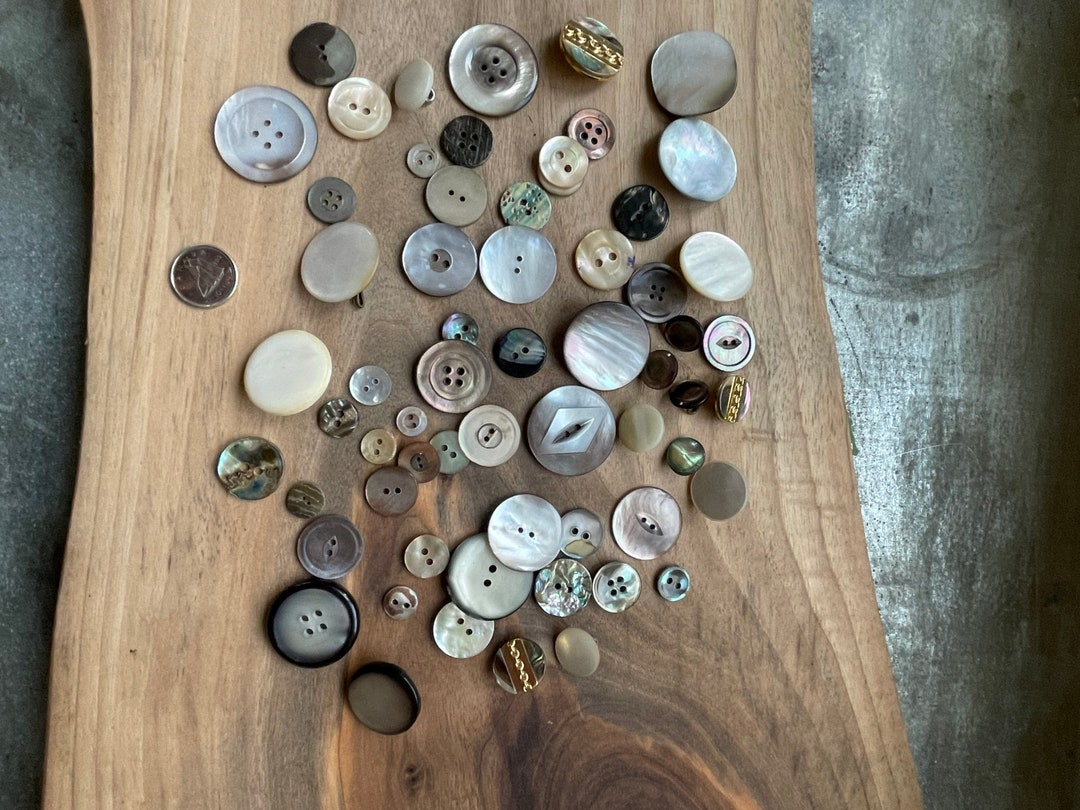 Large Lot of Mixed Antique MOP Buttons Largest 1" Diameter - Etsy
