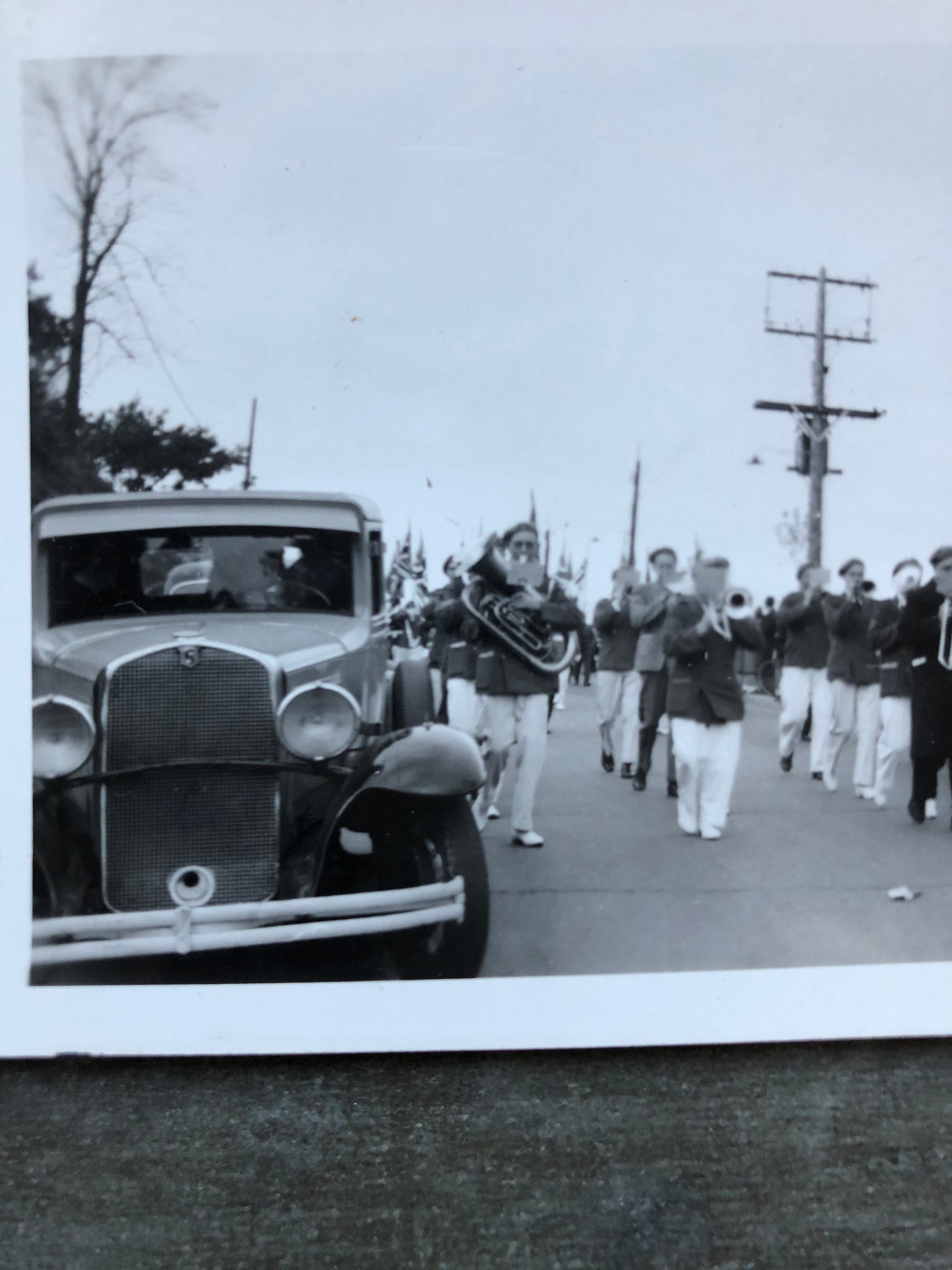 Vintage Marching Band Photo Black and White Photo Vintage Fashion Old ...