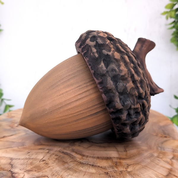 Carved Acorns - Etsy