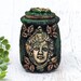 Goddess Apothecary Jar, Woodland Cottagecore Potion Bottle, Green Woman ...