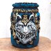 Wolf Head Apothecary Jar Potion Bottle / Gothic Home Decor Wiccan Altar ...