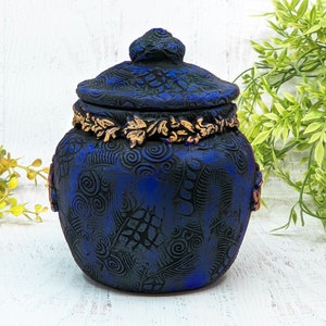 Death Moth Urn, Memorial Pet Urn, Small Keepsake Jar for Human Ashes ...