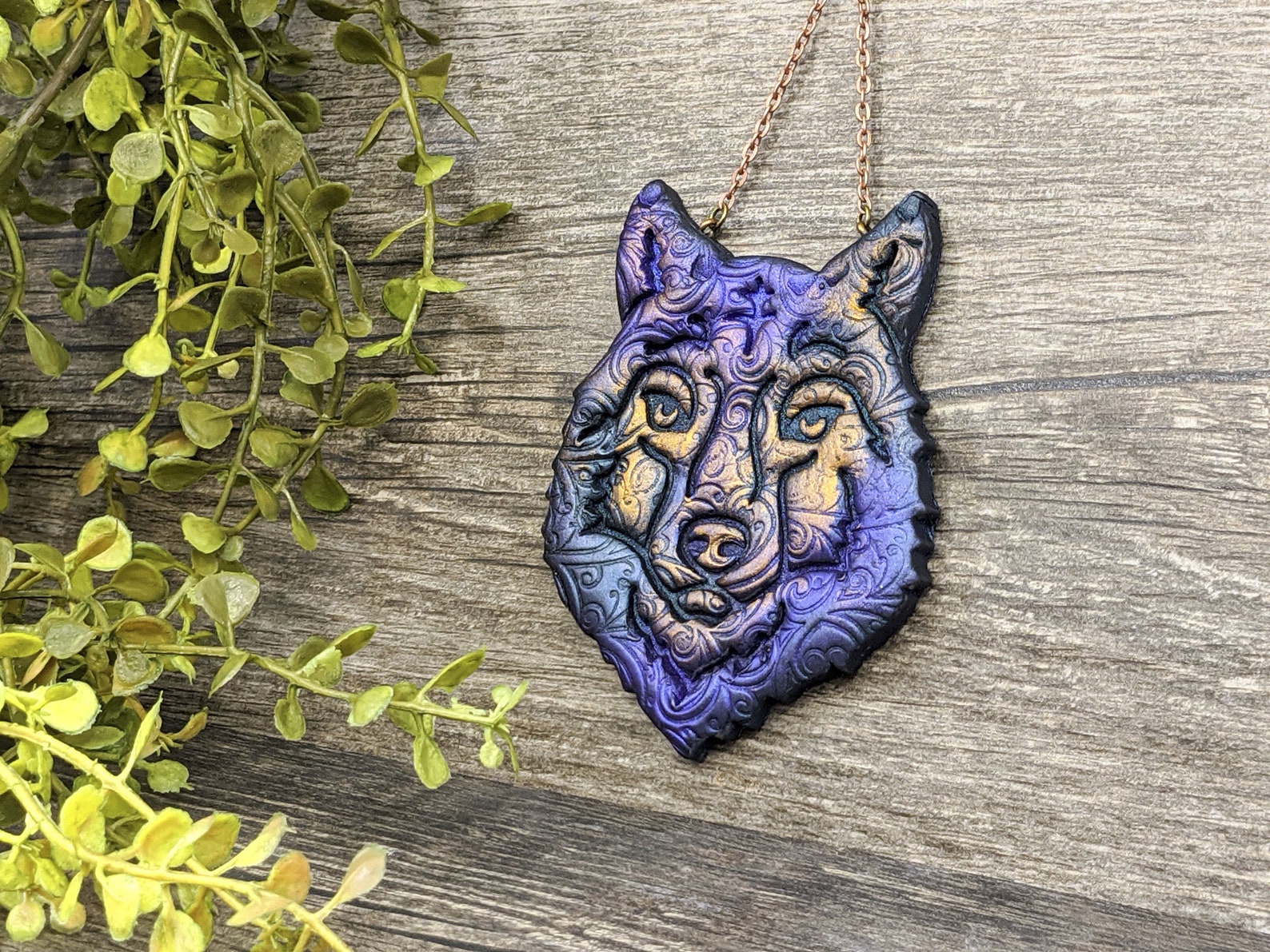 Wolf Ornament / Christmas Yule Tree Ornament Wiccan Protection | Etsy