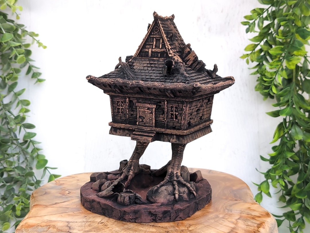 Baba Yaga Hut Container, Secret Storage Trinket Jewelry Box, Woodland ...