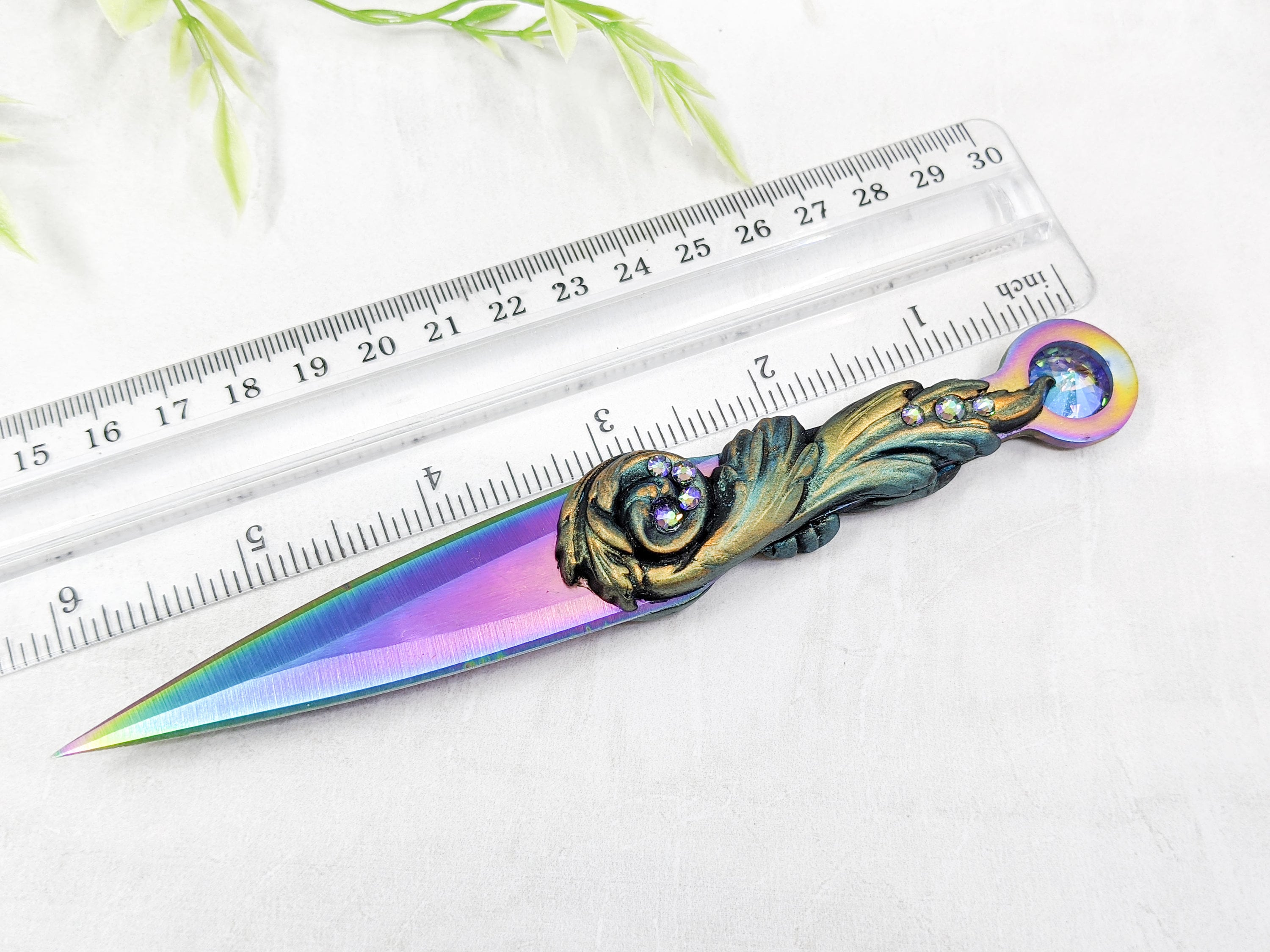 Mini Wiccan Athame Woodland Crystal Blade Wicca Ritual Knife - Etsy ...
