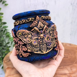 Death Moth Urn, Memorial Pet Urn, Small Keepsake Jar for Human Ashes ...