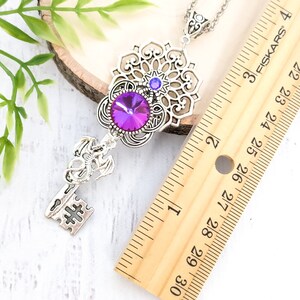 Skeleton Key Necklace "mystic Dragonfire" - Key to My Heart Crystal ...