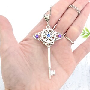 Skeleton Key Necklace "spellweaver" - Pentacle Crystal Key to My Heart ...