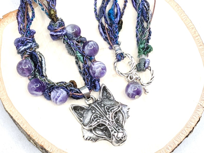 Totem Wolf Necklace Wiccan Jewelry Witchcraft Talisman Pagan - Etsy