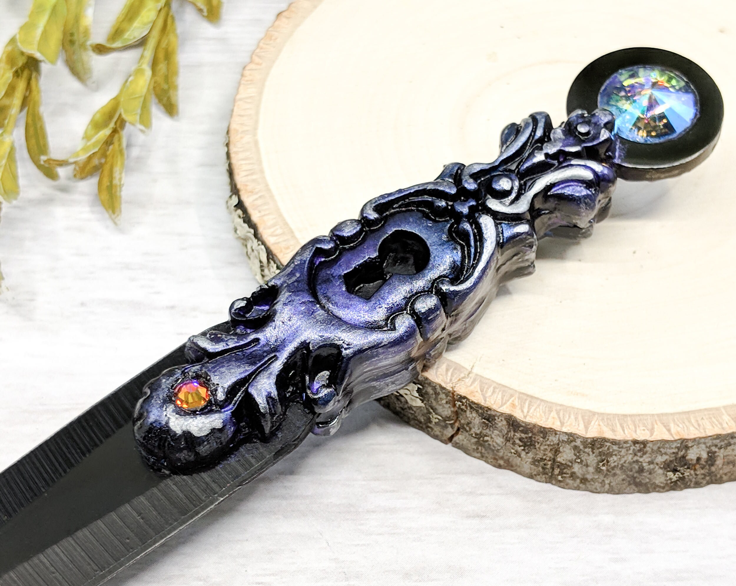 Mini Wiccan Athame Keyhole Crystal Blade Wicca Ritual Knife - Etsy Canada