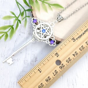 Skeleton Key Necklace "spellweaver" - Pentacle Crystal Key to My Heart ...