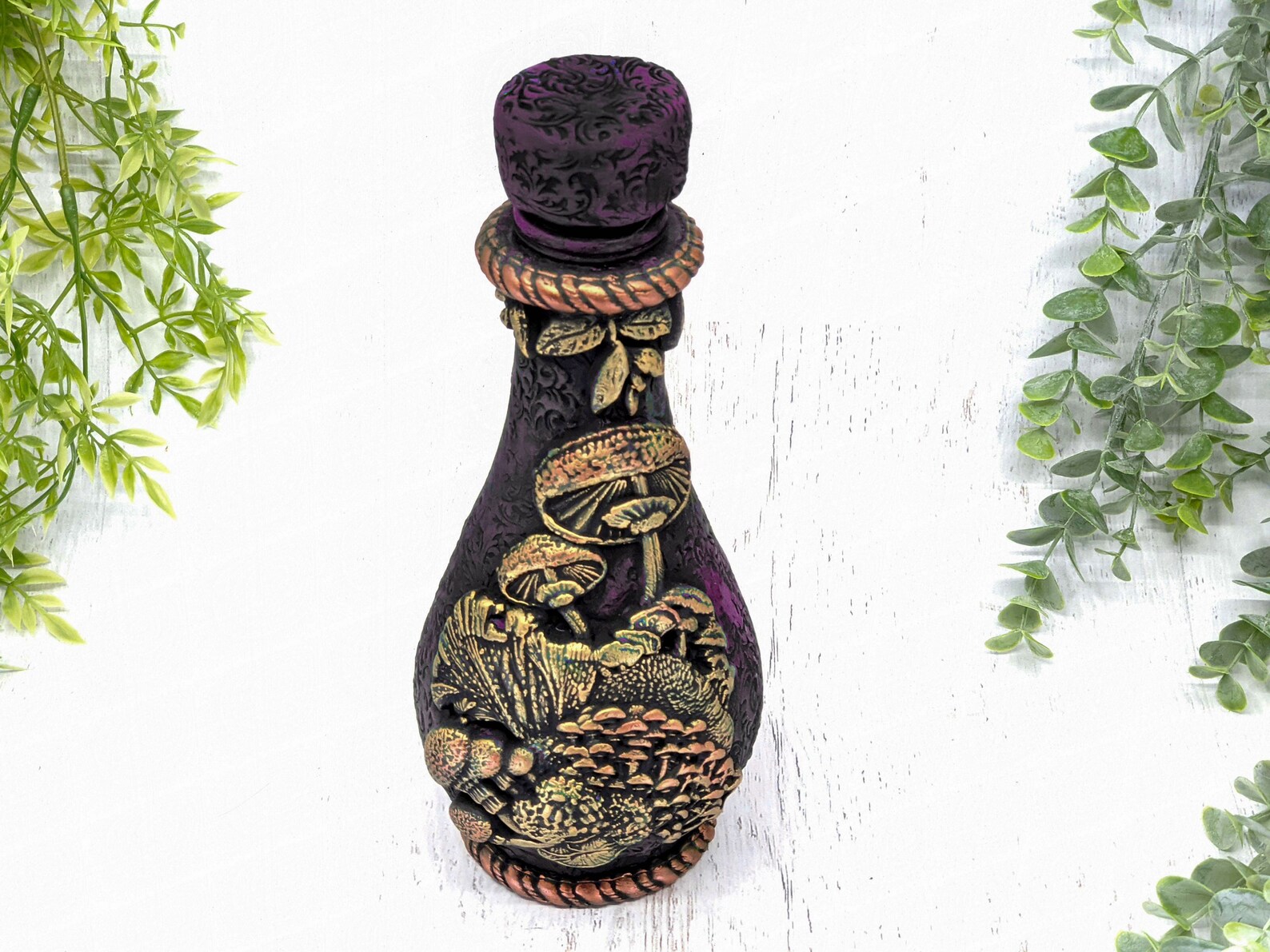Mushroom Urn, Memorial Pet Urn, Small Keepsake Jar for Human Ashes ...