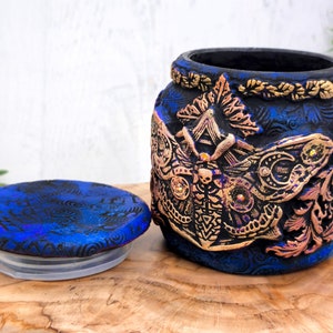 Death Moth Urn, Memorial Pet Urn, Small Keepsake Jar for Human Ashes ...