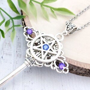 Skeleton Key Necklace "spellweaver" - Pentacle Crystal Key to My Heart ...