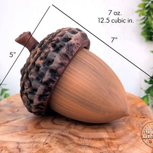 Giant Acorn Container, Secret Storage Trinket Jewelry Box, Woodland ...