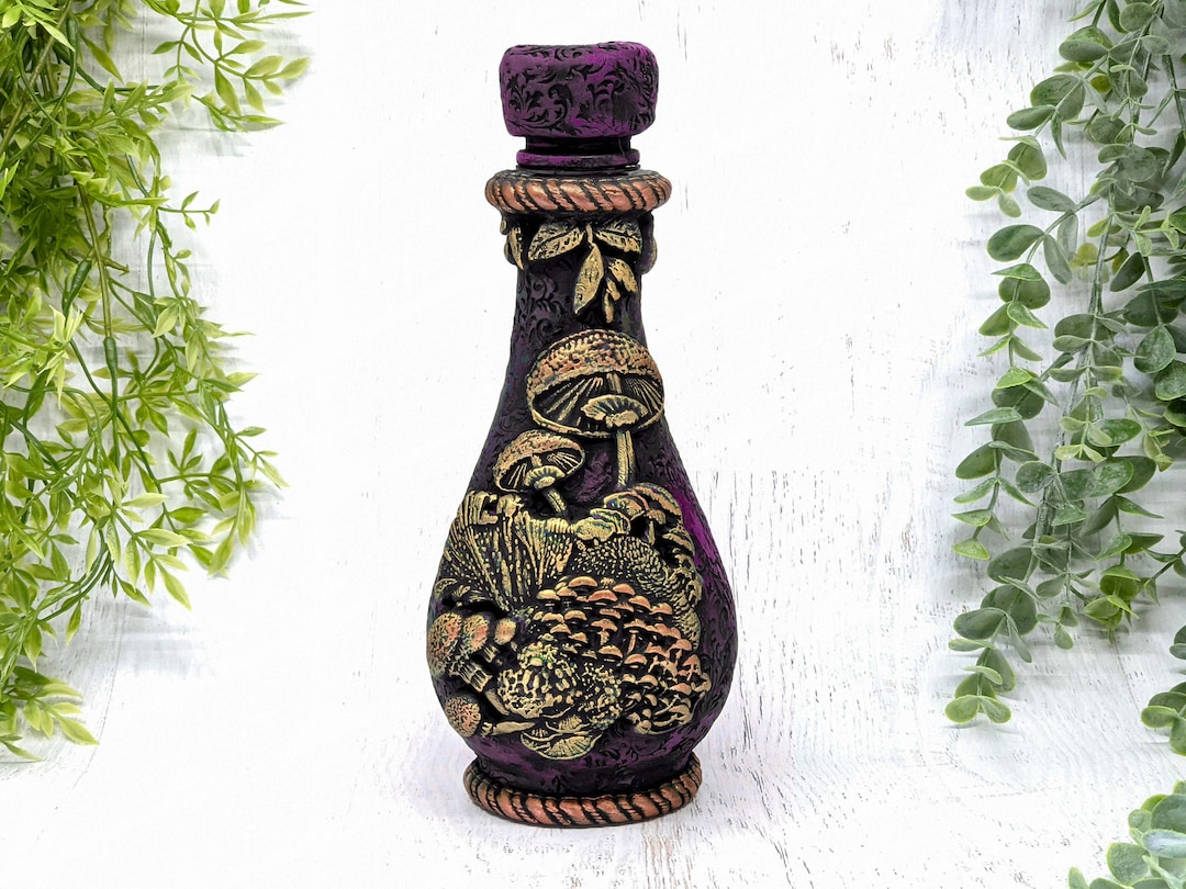 Mushroom Urn, Memorial Pet Urn, Small Keepsake Jar for Human Ashes ...