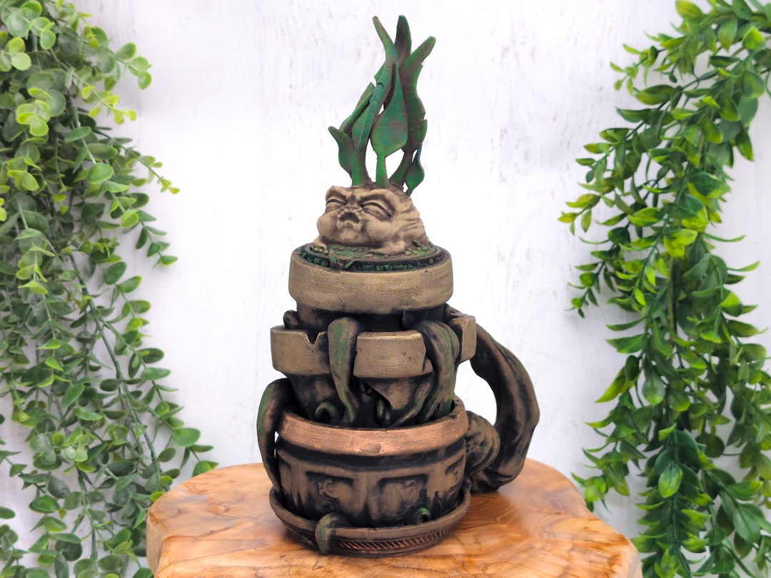 Mandrake Container, Mandragora Plant Pot Secret Storage Dice Box ...