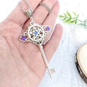 Skeleton Key Necklace "spellweaver" - Pentacle Crystal Key to My Heart ...
