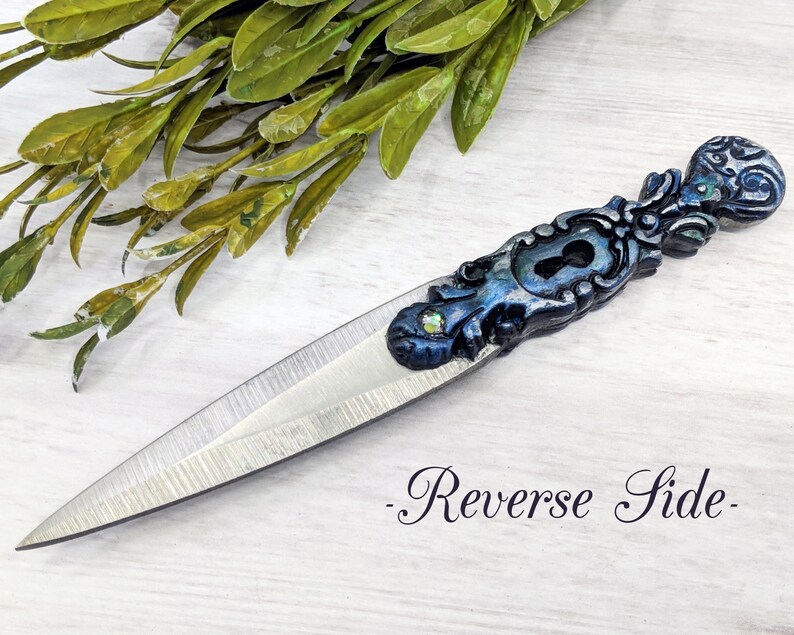 Mini Wiccan Athame Keyhole Crystal Blade Wicca Ritual Knife - Etsy